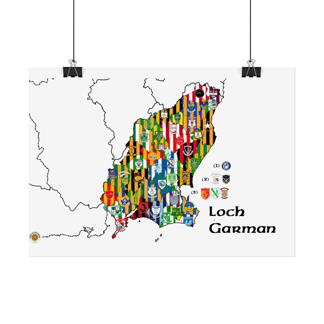 Poster - Wexford GAA Map Crests - Etsy