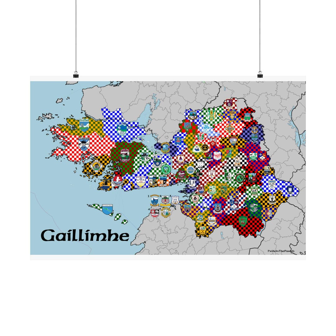 Galway GAA Club Map - Etsy