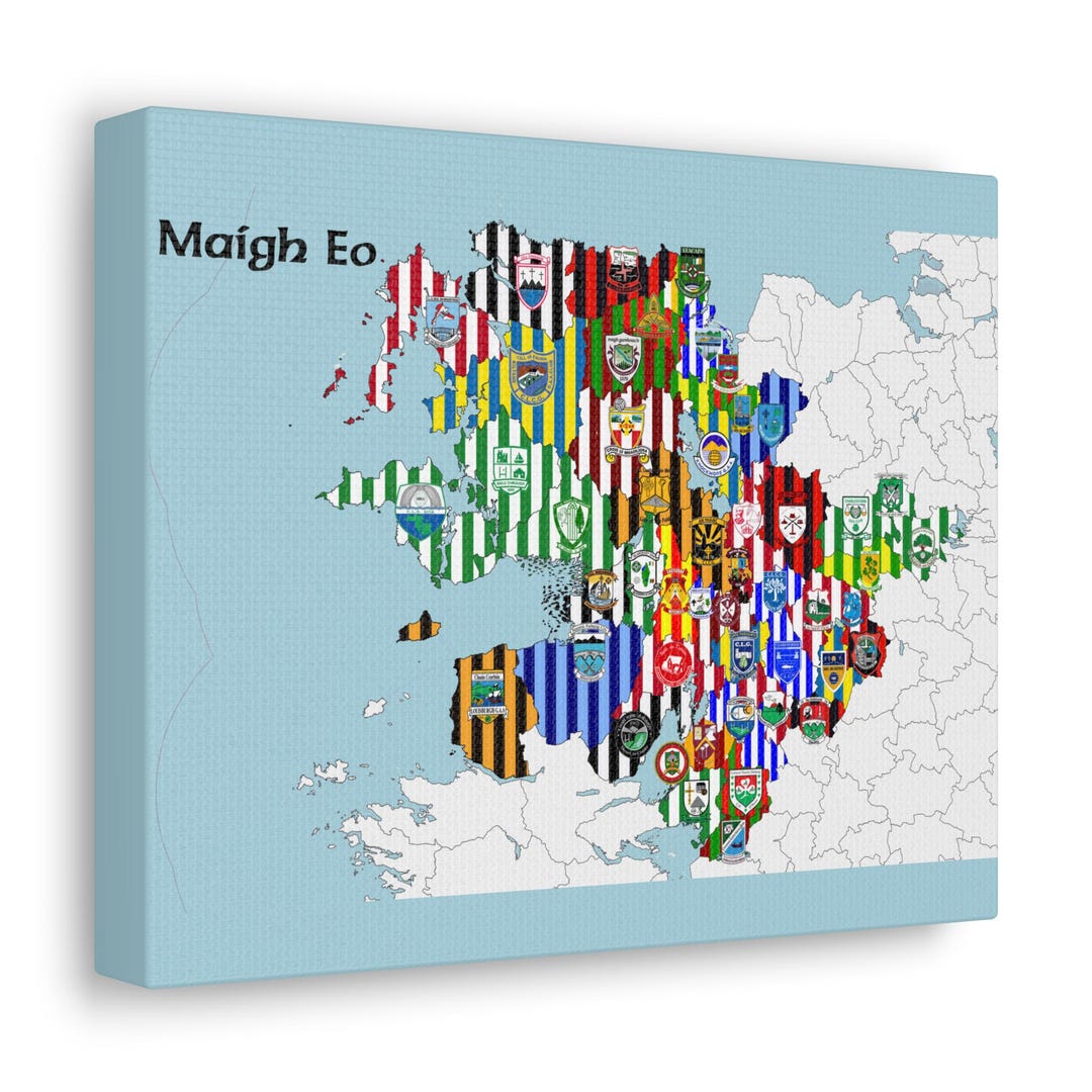 Mayo GAA Club Map - Etsy