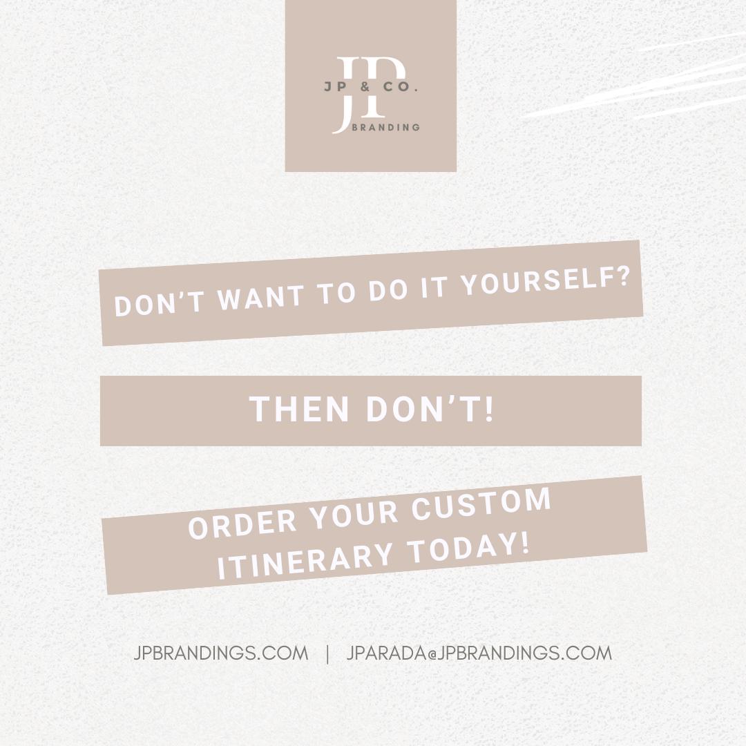 Custom Travel Itinerary for Any Destination - Etsy