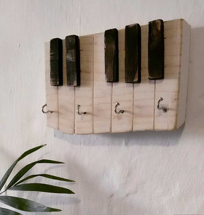 Piano Keyboard Key Hanger. Rustic Vintage. - Etsy Australia