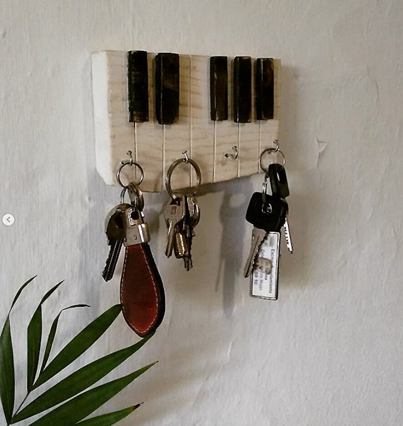Piano Keyboard Key Hanger. Rustic Vintage. - Etsy Australia
