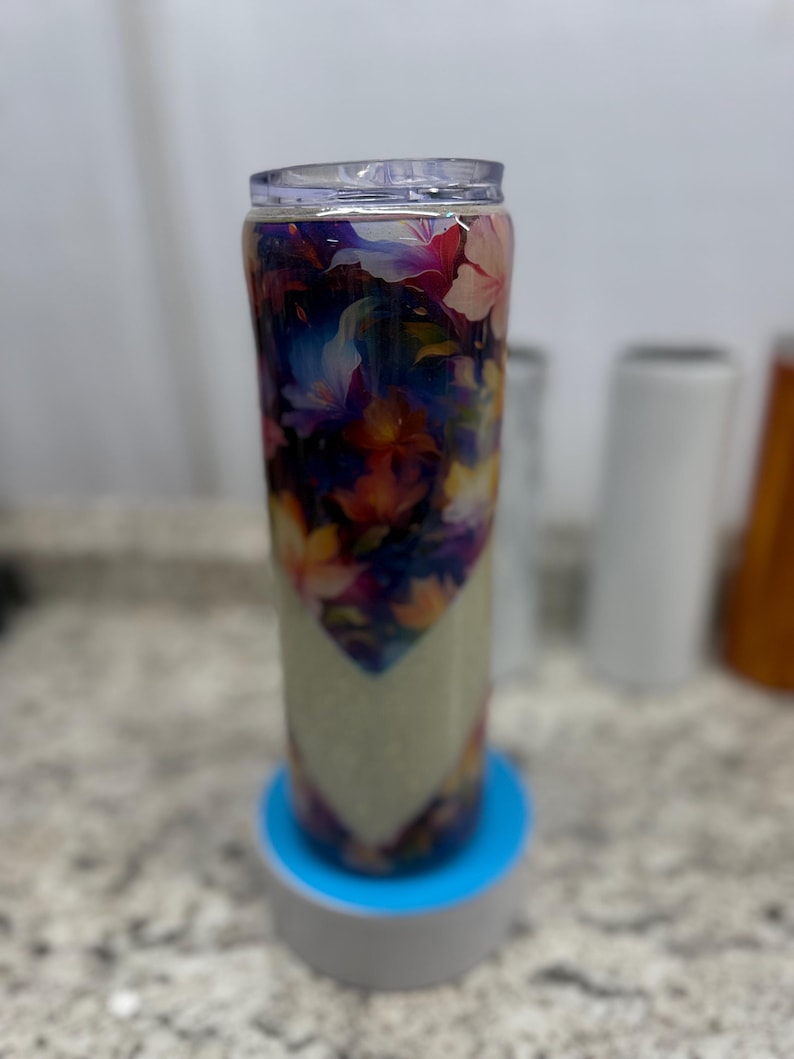 V-split Floral 30oz Tumbler - Etsy