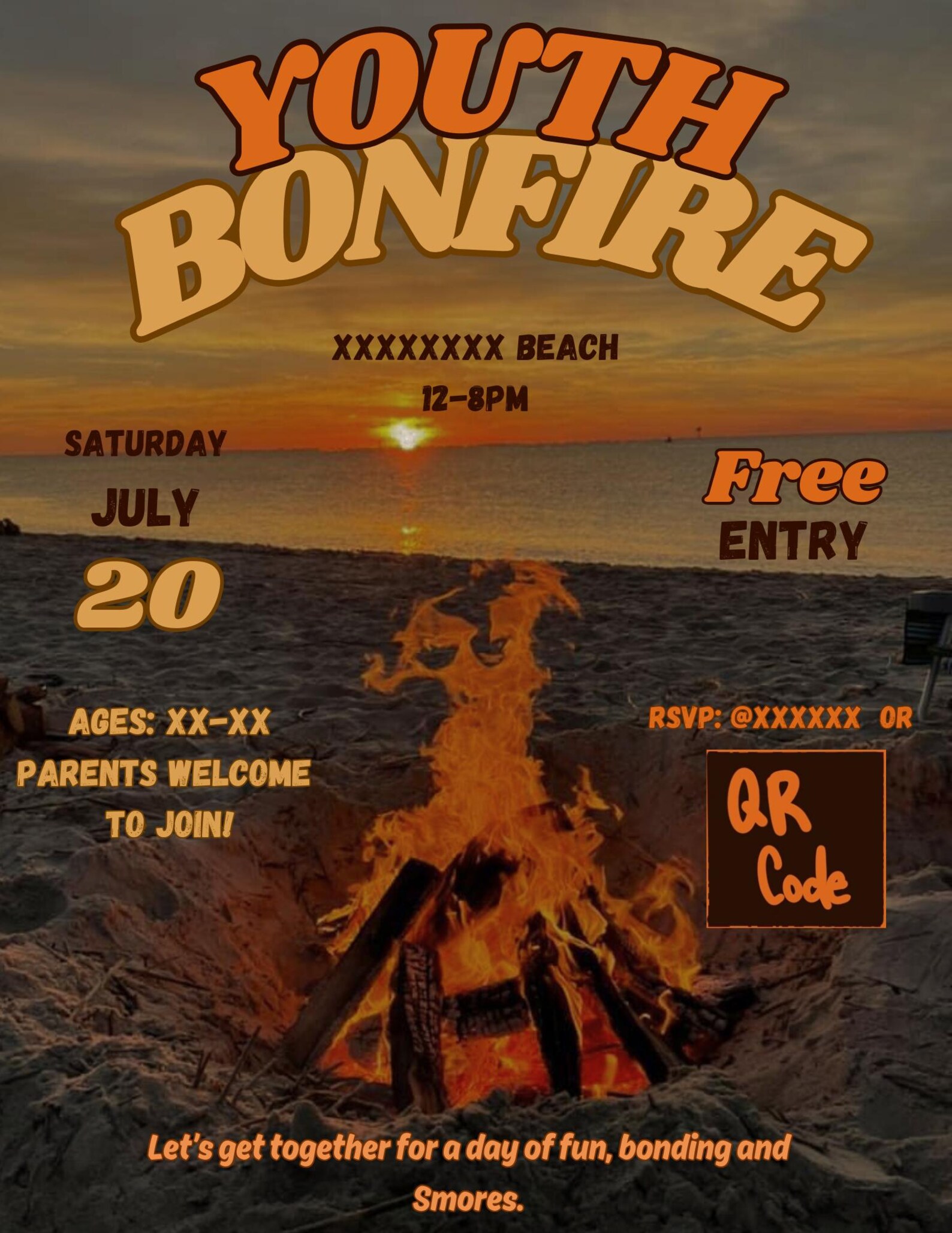 Bonfire Templates - Etsy