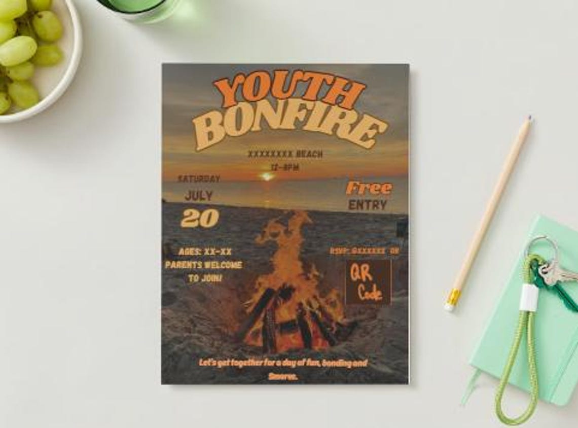 Bonfire Templates - Etsy