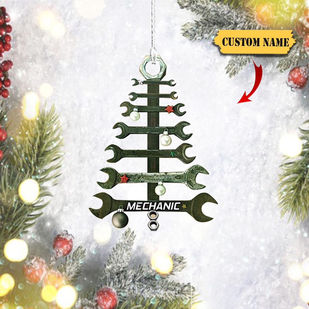 Mechanic Shaped Ornament MDF Ornament 2D , Christmas Gift ,custom ...