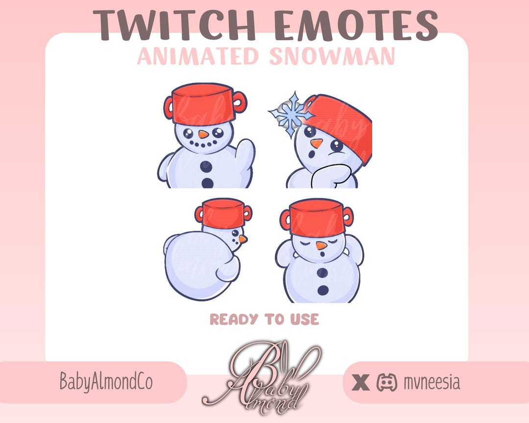 Animated Snowman Emote | Emote Pack | Hi Dance Emote | Christmas Winter ...