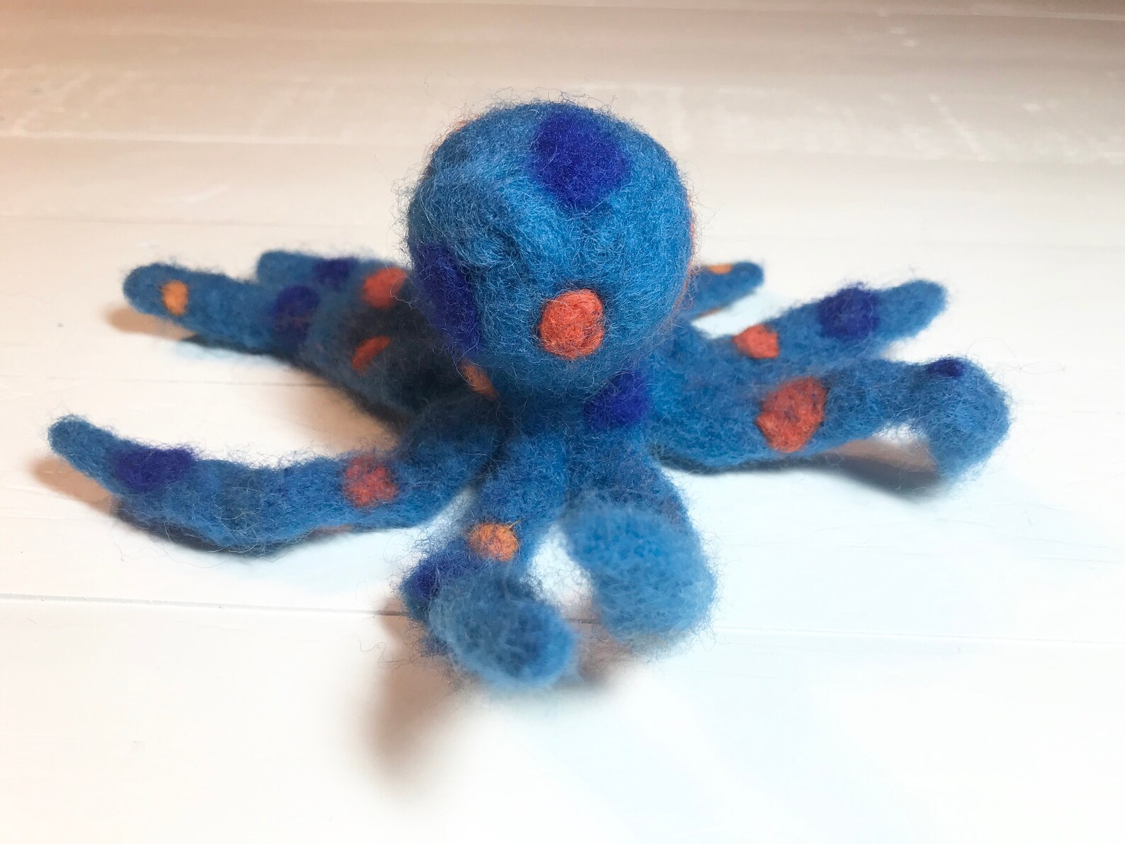 Vivid Needle Felted Octopus Sculpture Made From Felting Wool - Etsy