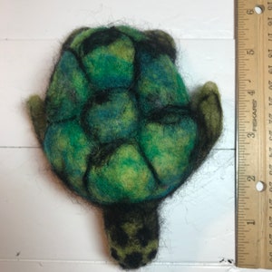 Adorable Needle Felted Sea Turtle Sculpture Made From Felting Wool - Etsy