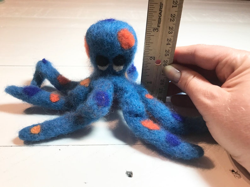 Vivid Needle Felted Octopus Sculpture Made From Felting Wool - Etsy