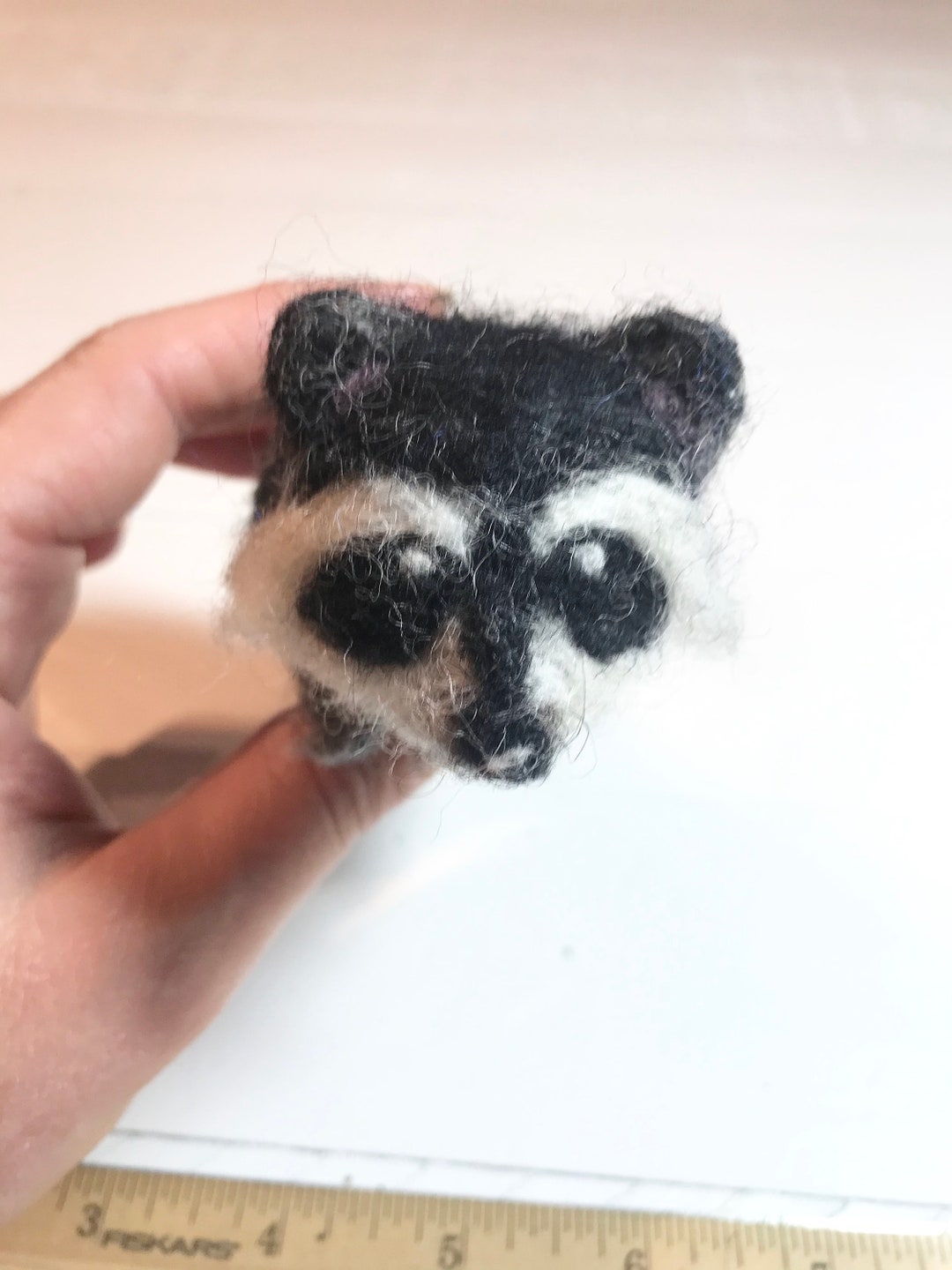 Adorable Needle Felted Raccoon Sculpture Made From Felting Wool - Etsy