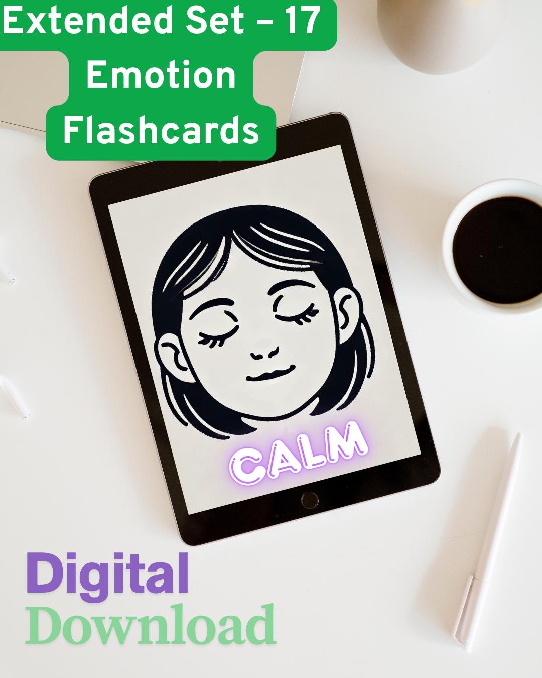 17 Emotions Flashcards – Autism Printable – Feelings Cards for Kids ...