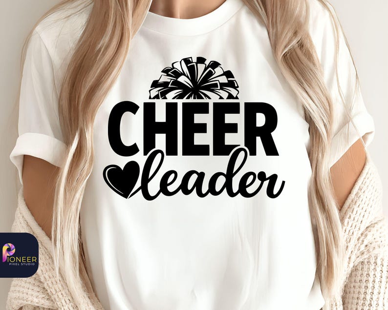 Cheerleader SVG Bundle, Cheer Mom, Megaphone, Pom Pom (digital Download ...