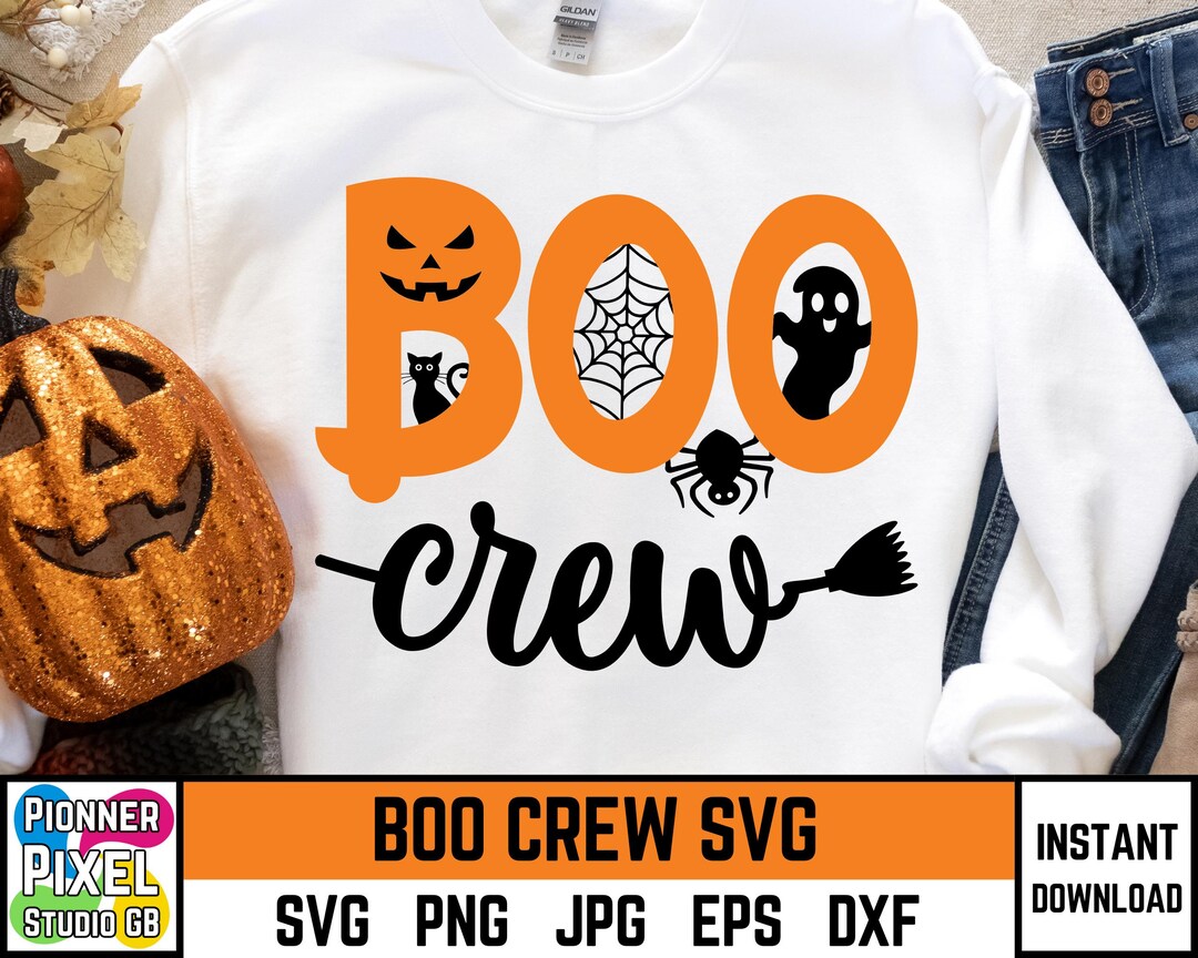 Boo Crew SVG, Boo SVG, Halloween SVG, Halloween Png, Halloween Family ...