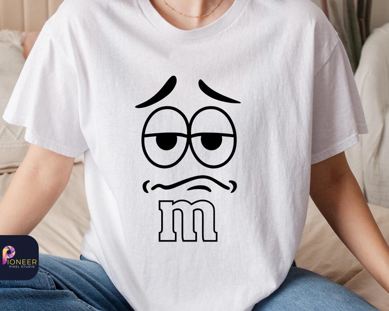 Candy Faces With "m" SVG PNG Bundle, 50 Cartoon Designs (digital ...