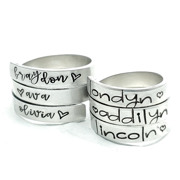 Custom Stamped Ring - Etsy