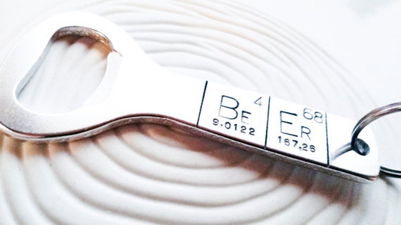 Bottle Opener Keychain Periodic Table Elements Beer Keychain - Etsy