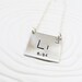Periodic Table Element Necklace - Hand Stamped Jewelry, Personalized ...