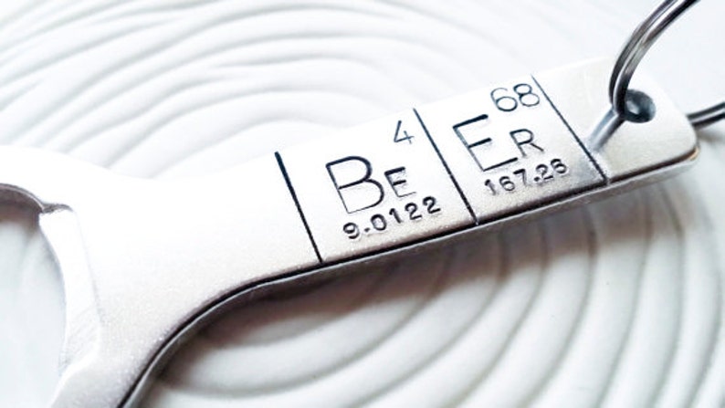 Bottle Opener Keychain Periodic Table Elements Beer Keychain - Etsy