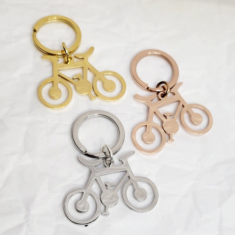 Bicycle Keychain - Etsy
