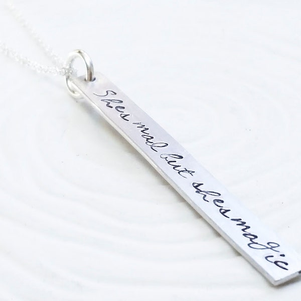 Text Necklace - Etsy
