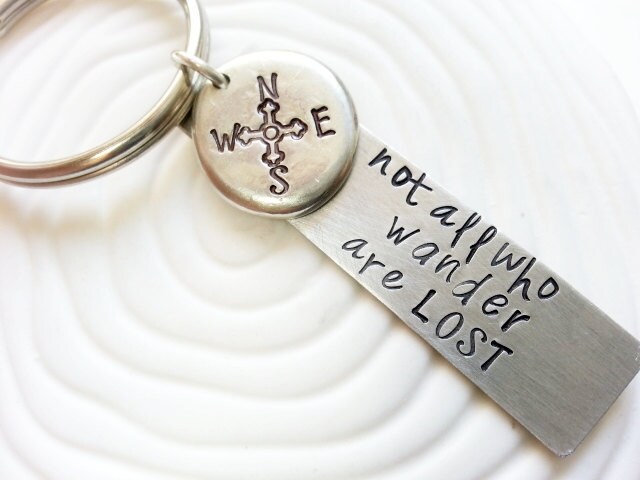 Personalized Key Chain Hand Stamped Personalized Keychain - Etsy