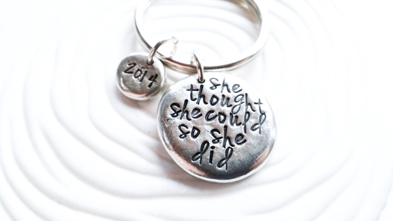 Personalized Key Chain Hand Stamped Personalized Keychain - Etsy