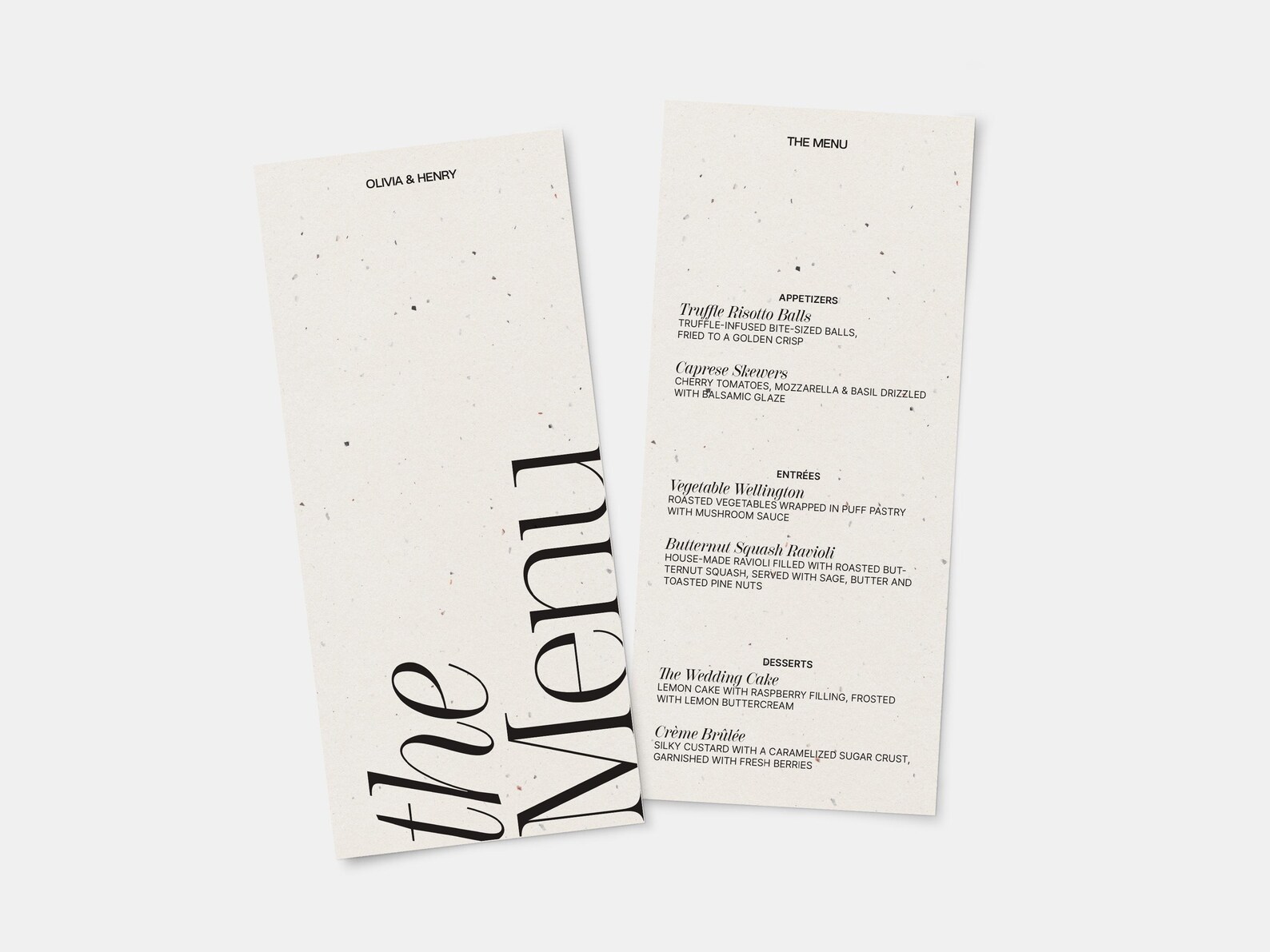 4x9 Card Mockup, Minimalist, Simple Wedding Menu Mockup, Paper Textures ...