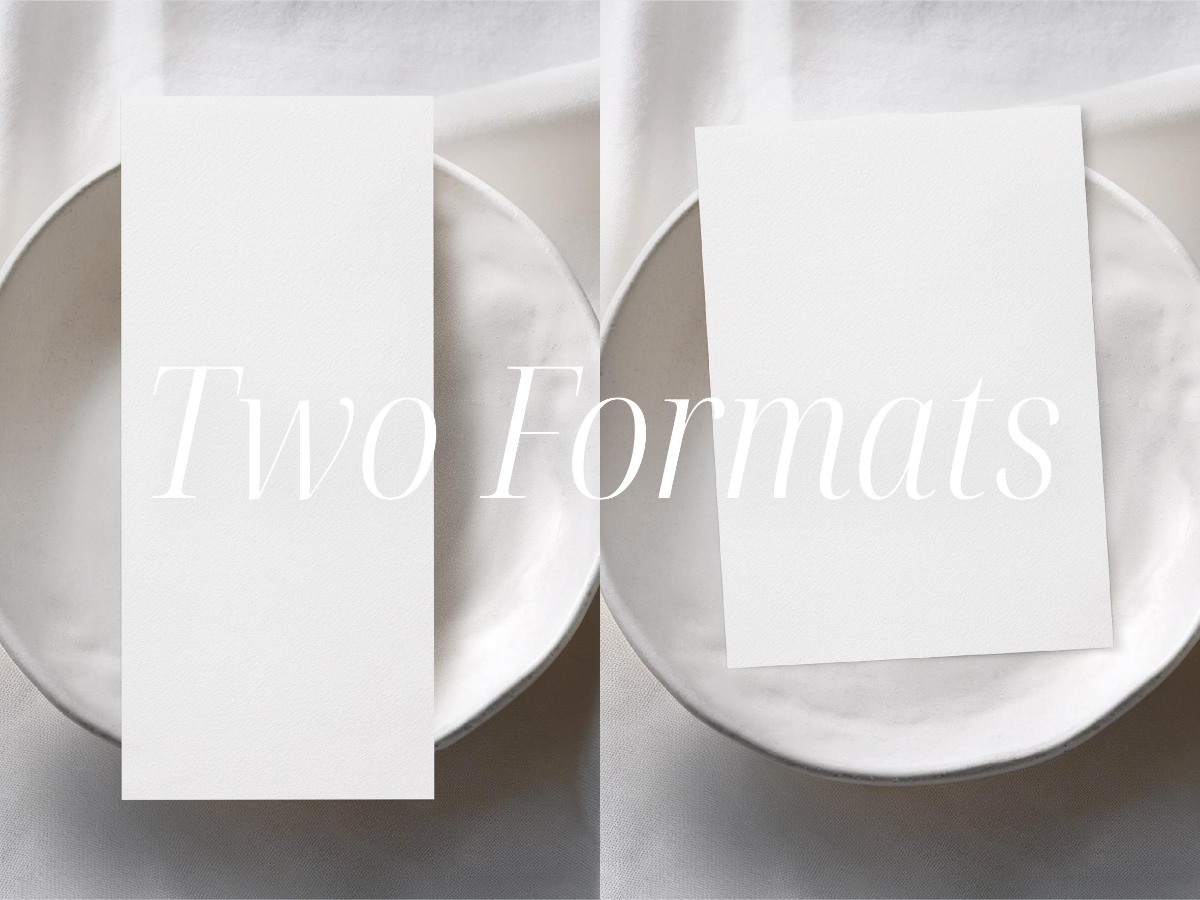 Mockup Card Minimalist Mock up Wedding Menu Mockup Template Listing ...