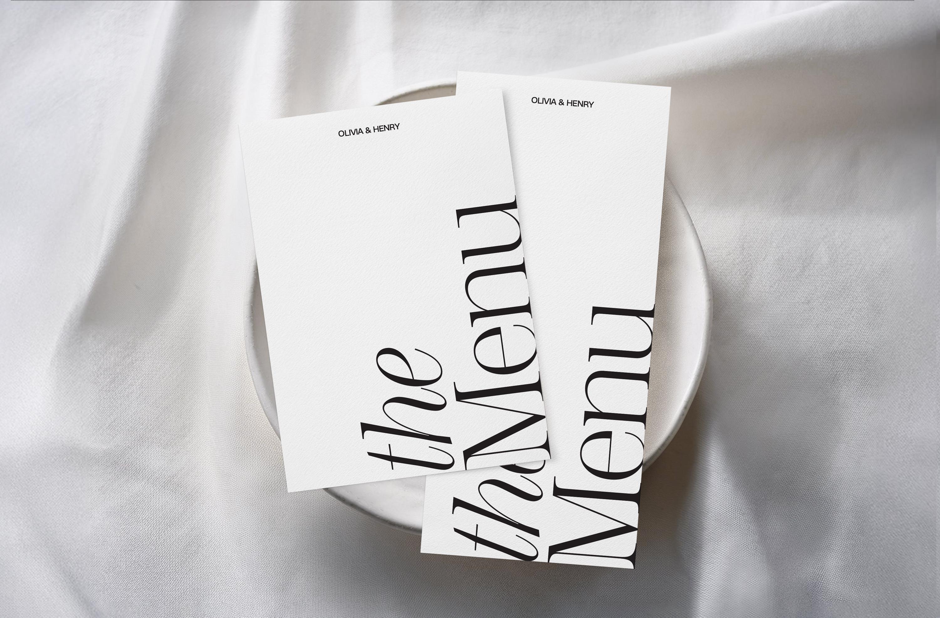 Mockup Card Minimalist Mock up Wedding Menu Mockup Template Listing ...