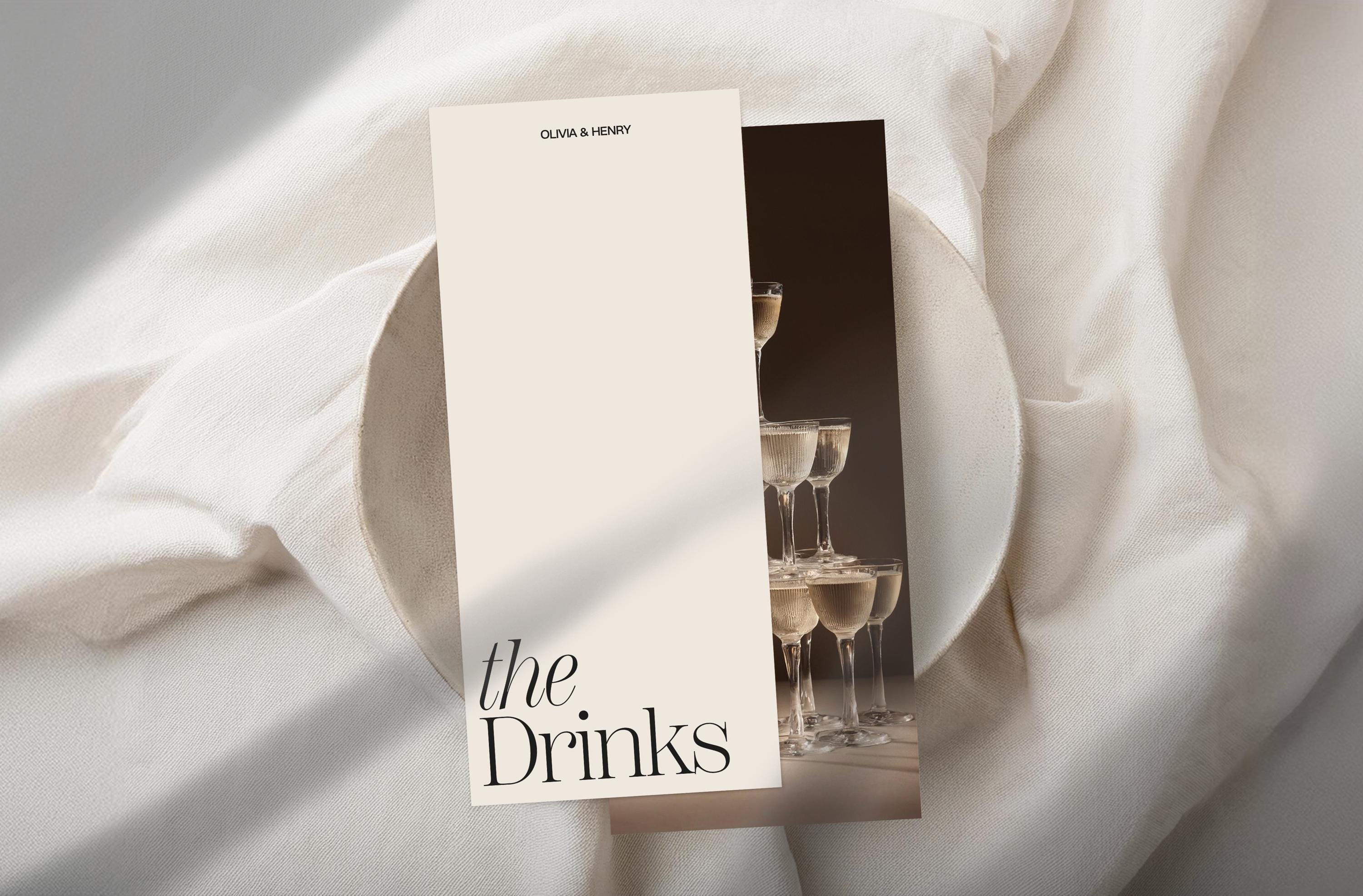 Mockup Card Canva Minimalist Mock up Wedding Menu Mockup Template ...