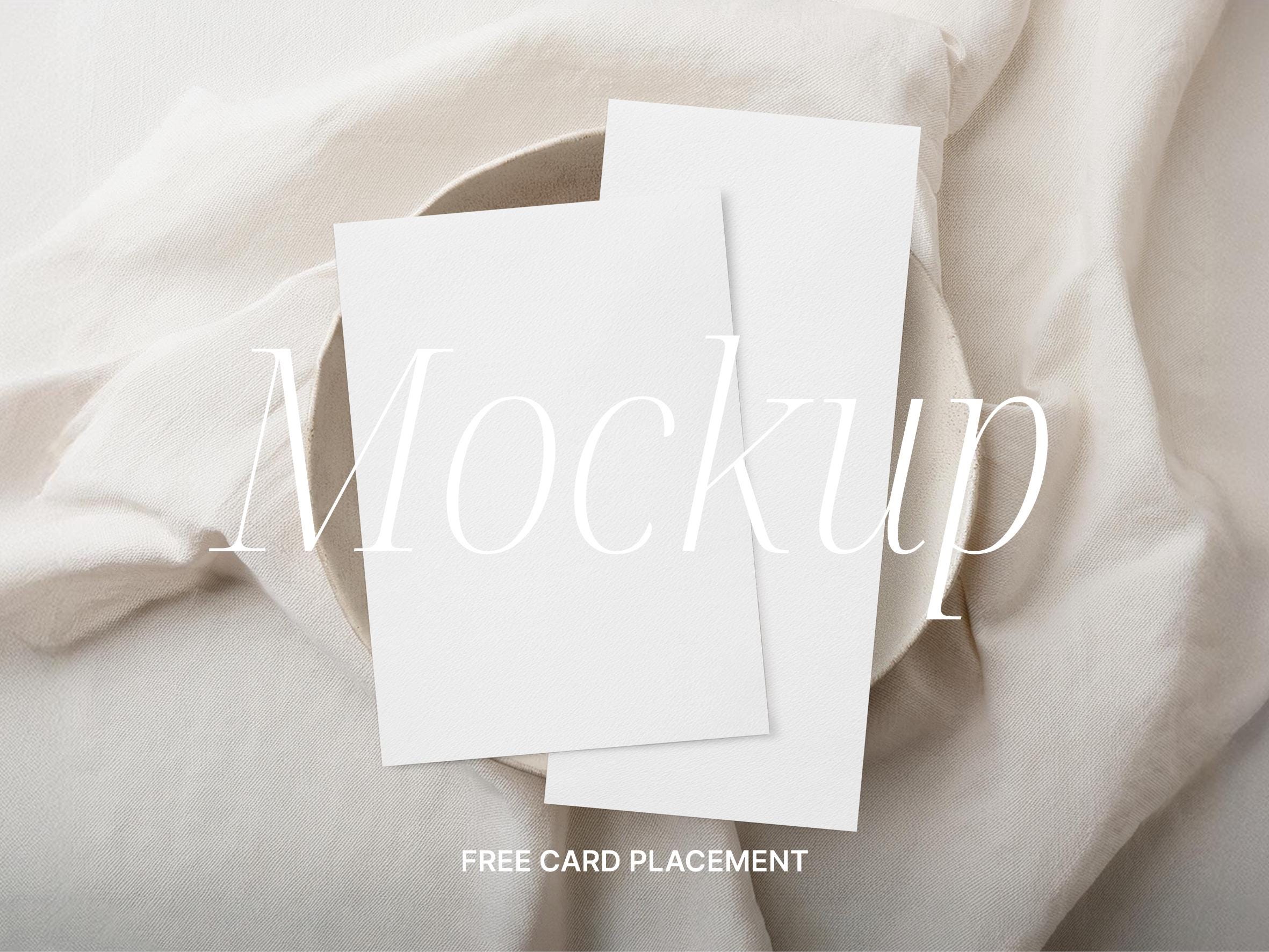 Mockup Card Minimalist Mock up Wedding Menu Mockup Template Listing ...
