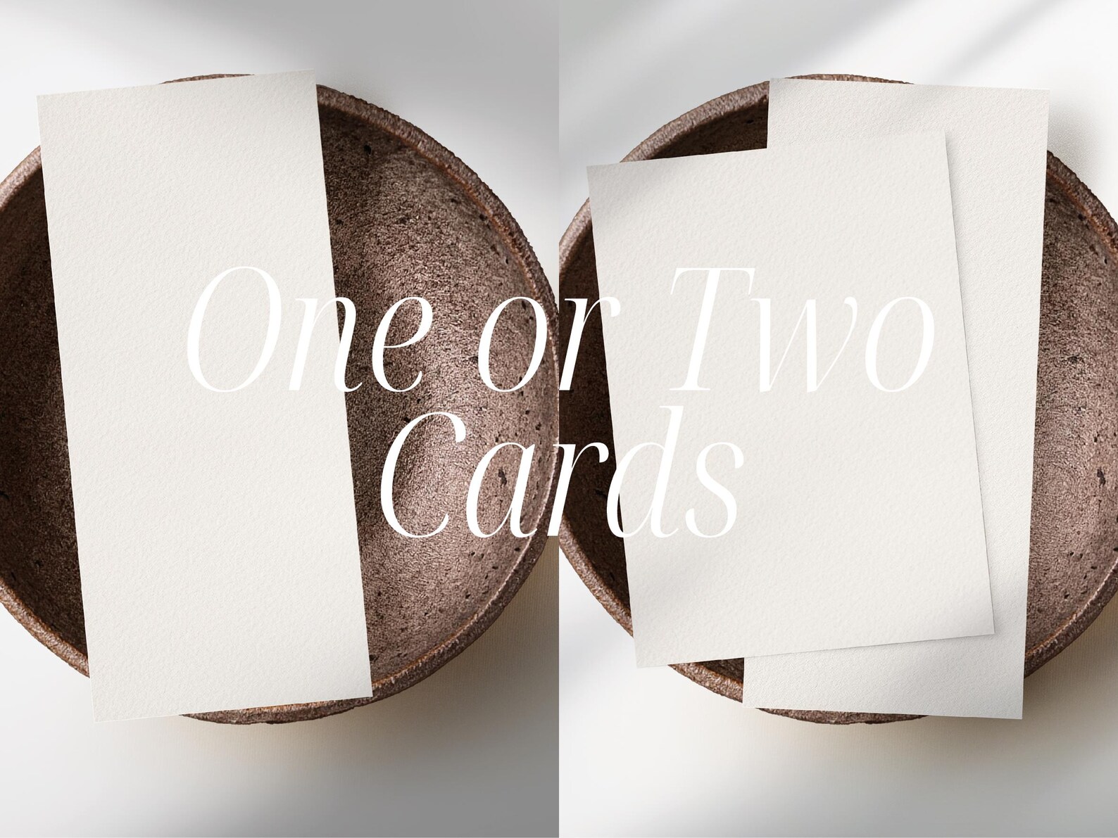Card Mockup Two Formats 4x9 5x7 Mockup Cards 2 Formats Together Mockup ...