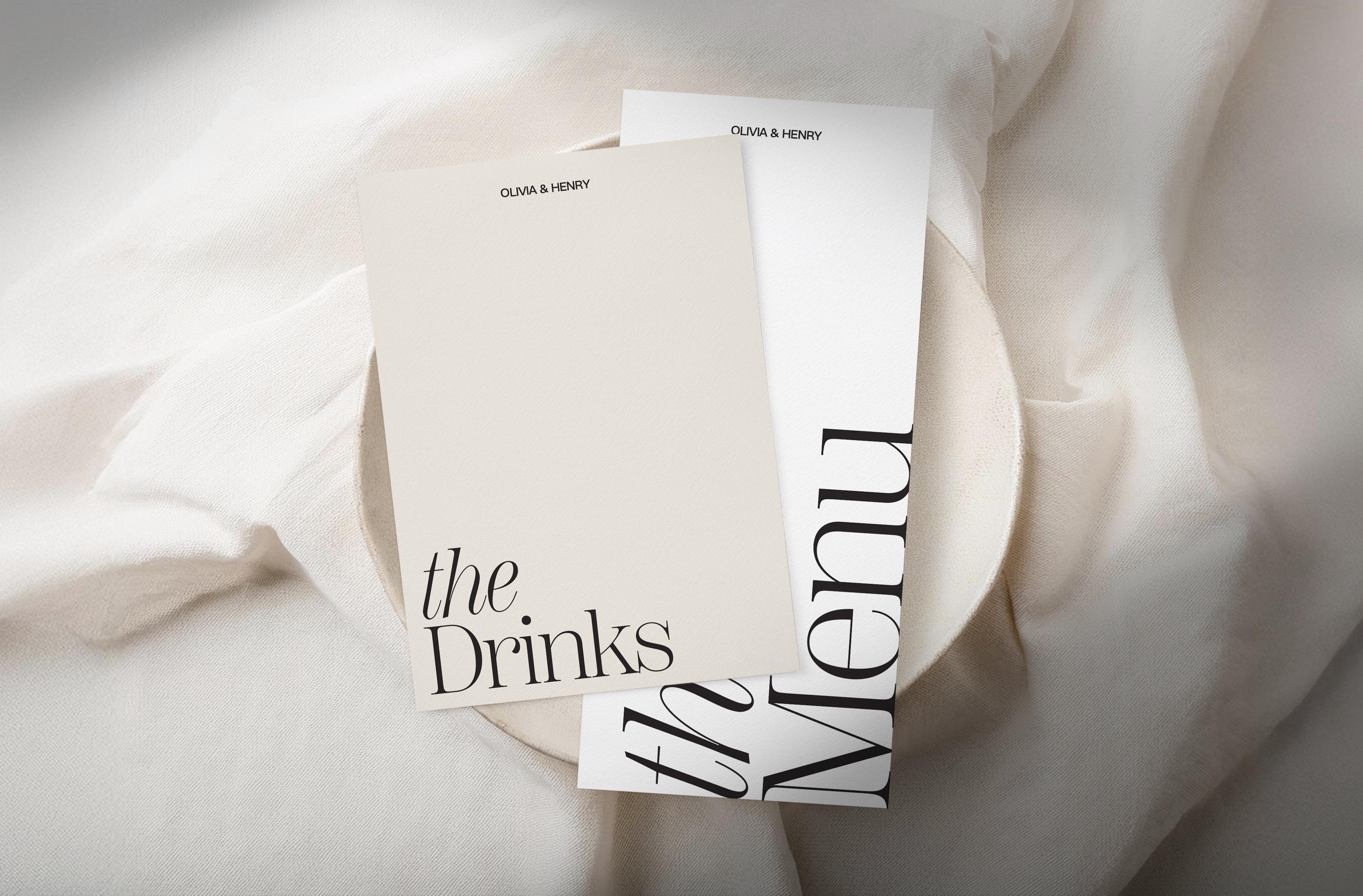 Mockup Card Minimalist Mock up Wedding Menu Mockup Template Listing ...