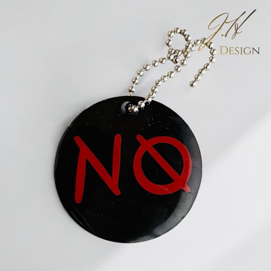 Yes or No Keyring - Etsy