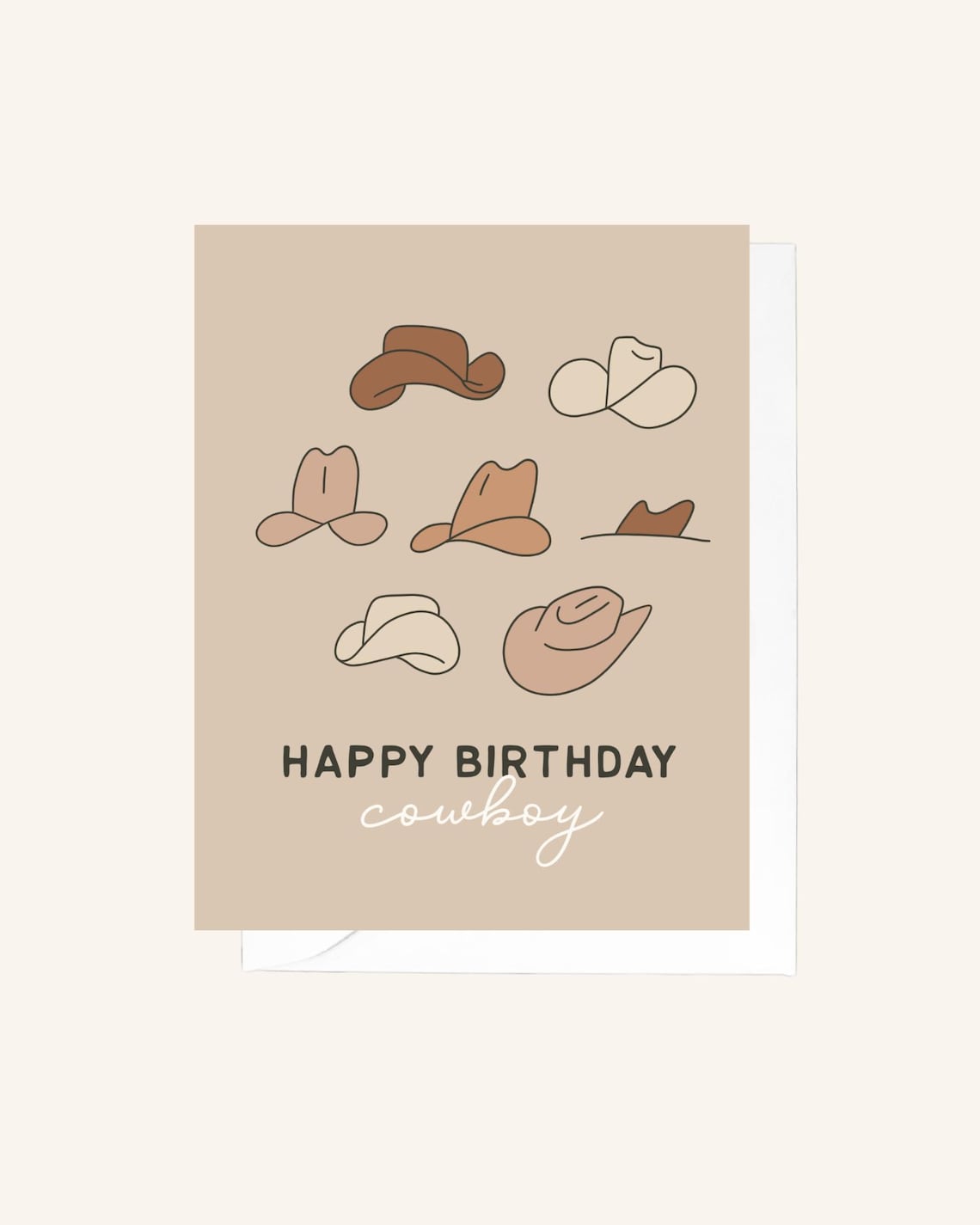 Birthday Cowboy Greeting Card Happy Birthday Cowboy Card Western ...