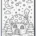 Magical Winter Scenes Coloring Page Set - Instant Digital Download ...
