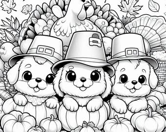 Adorable Halloween Puppy Coloring Page AI Generated Printable and Fun ...