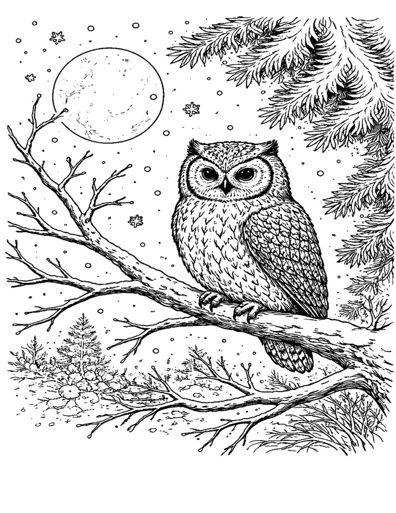 Forest Animals Coloring Pages - Etsy