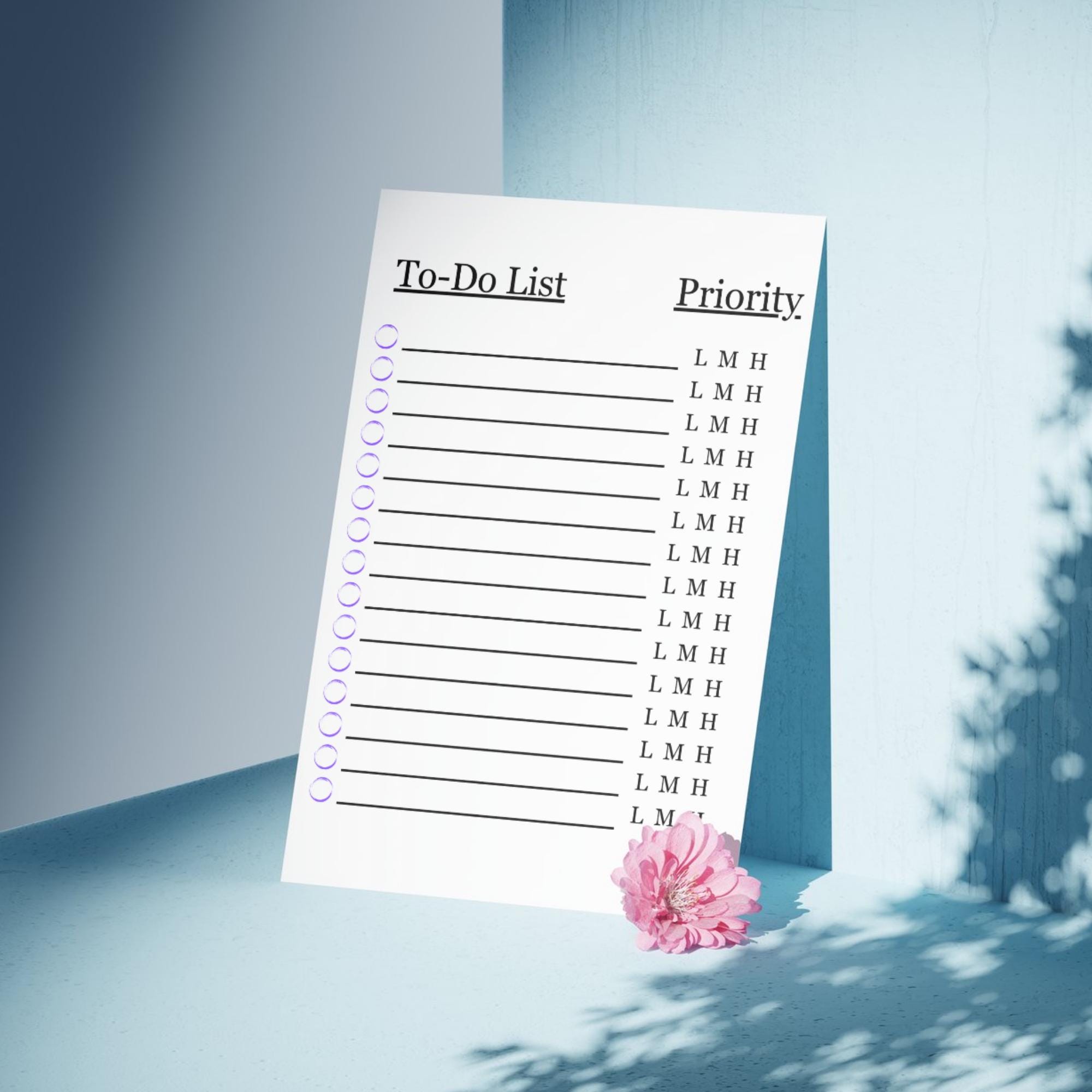 Priority To-do List Printable: Editable Task Planner (digital Download ...
