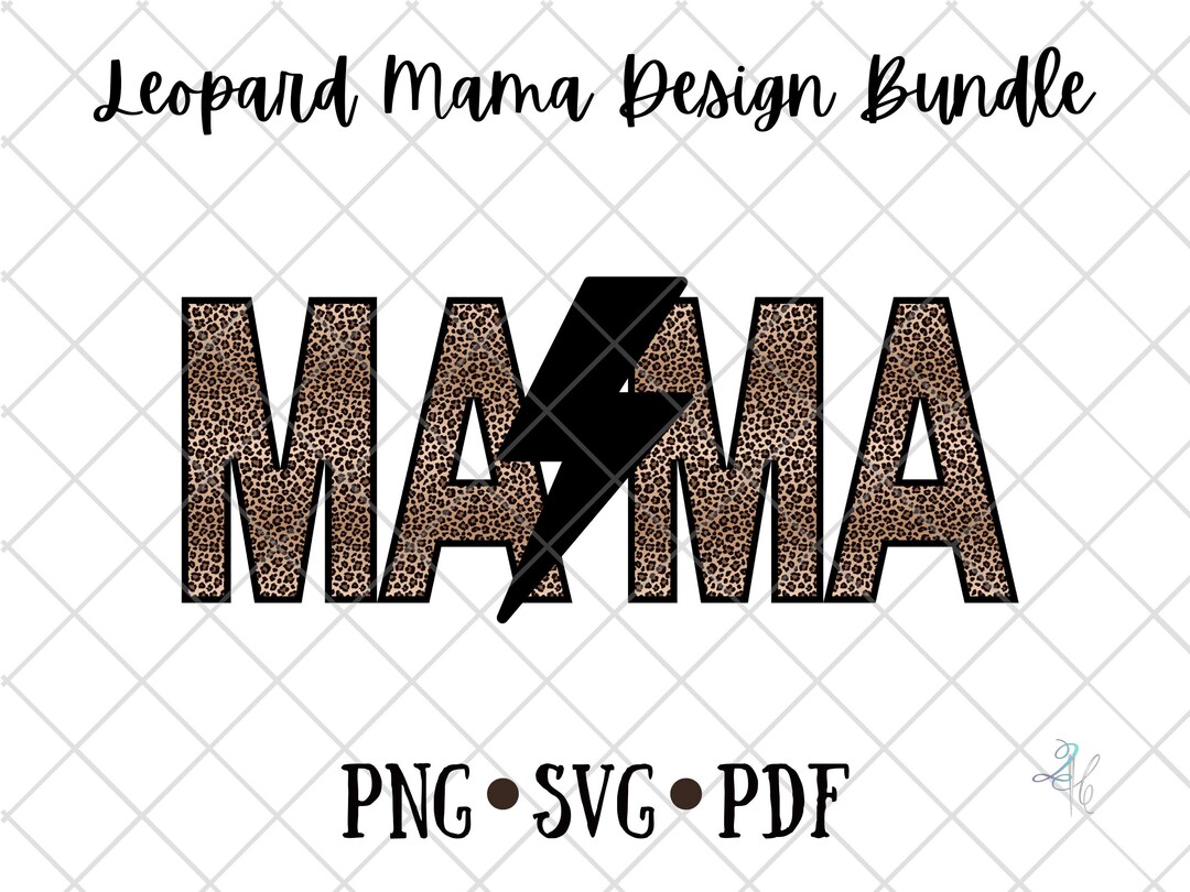 Leopard MAMA PNG Sublimation Design for Mom Shirt Digital Download ...