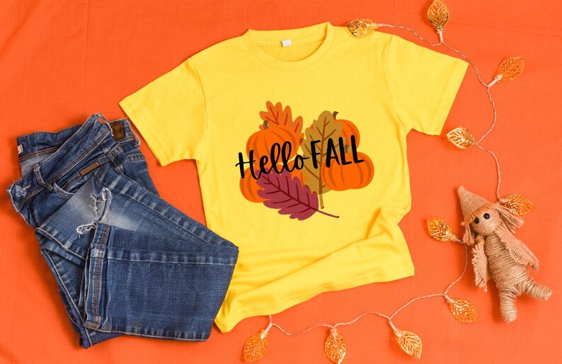 Hello Fall Png Designs, Hello Falls Svg, Fall S Vg, Falling Leaves Svg ...
