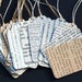 Foreign Language Gift Tags 15 Recycled Vintage Paper Gift - Etsy