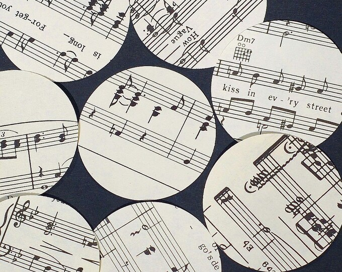 Music Paper Hearts 100 Vintage Sheet Music Paper Hearts, Vintage Craft ...