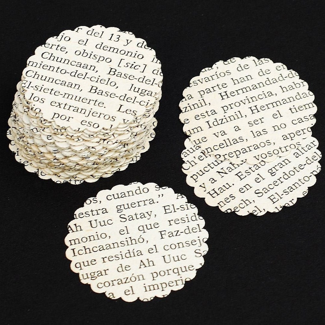 Spanish Paper Circles- 100 Spanish Cutouts, Scalloped Circles, Wedding ...
