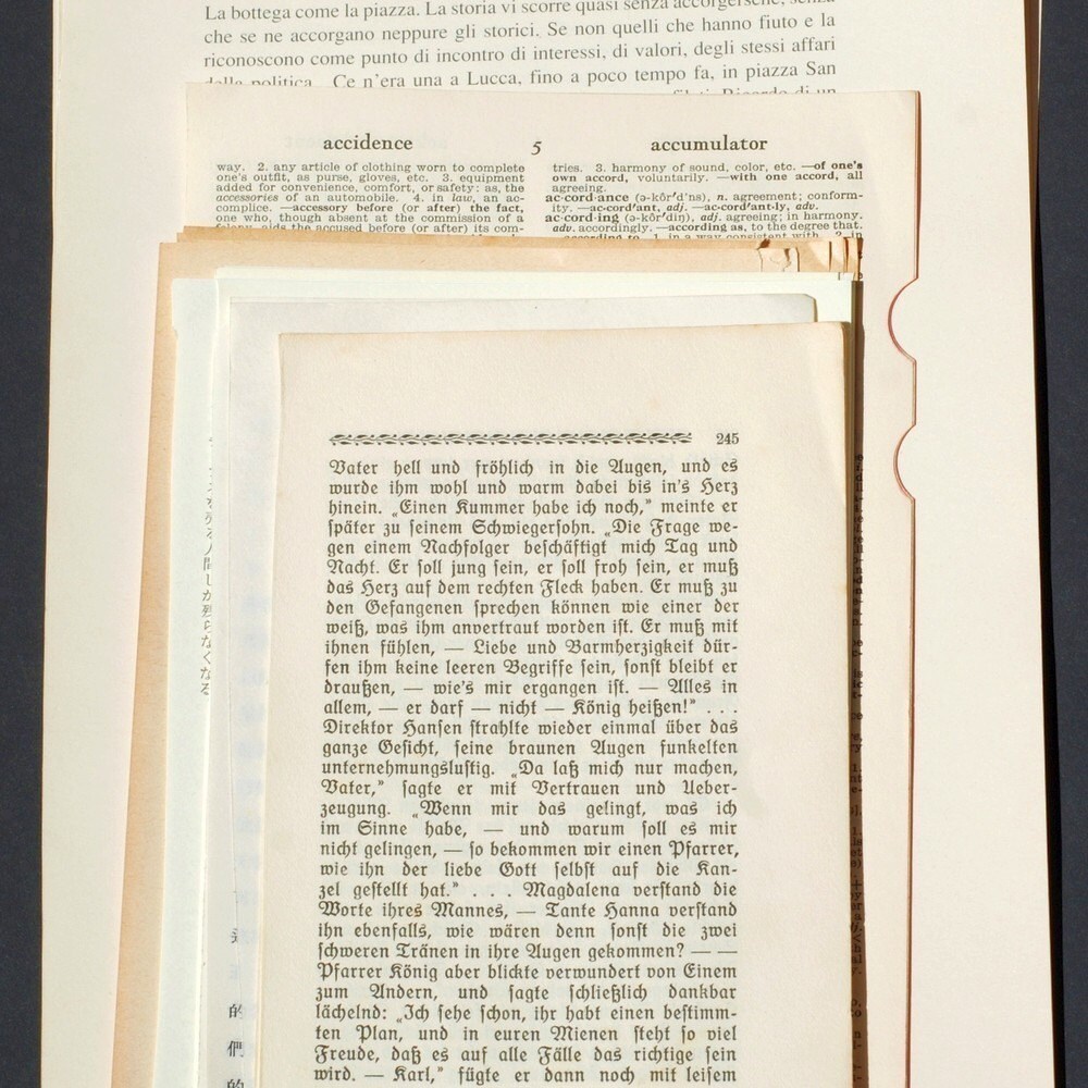 Vintage Paper Lot- 30 Foreign Language Book & Illustrated Dictionary ...