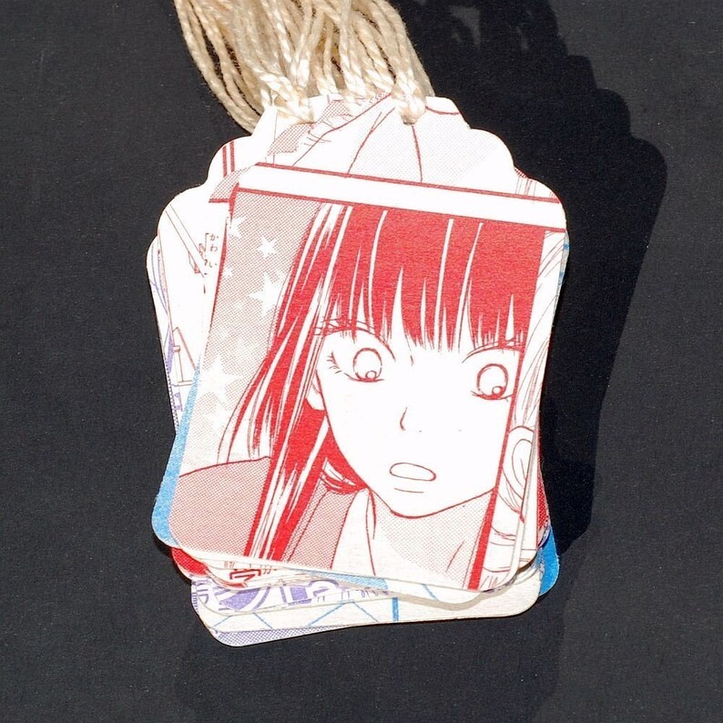 15 Comic Book Tags Japanese Comic Book Gift Tags Manga Gift - Etsy