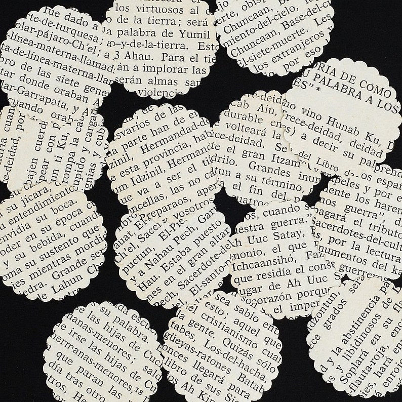 Spanish Paper Circles 100 Spanish Cutouts Scalloped Circles - Etsy