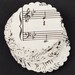 Music Paper Circles 100 Vintage Sheet Music Scalloped Circles, Craft ...