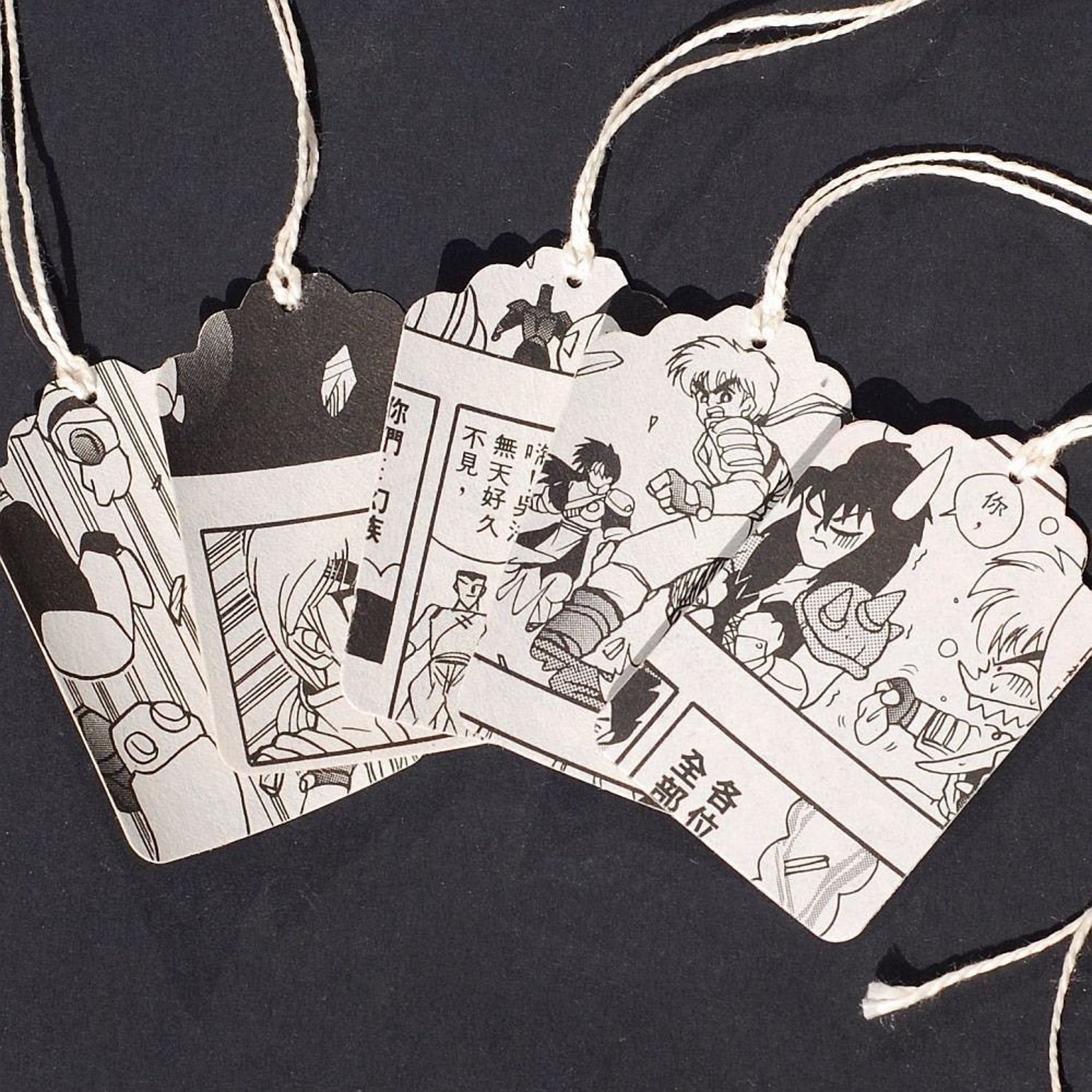 15 Comic Book Tags Japanese Comic Book Tags Black & White - Etsy